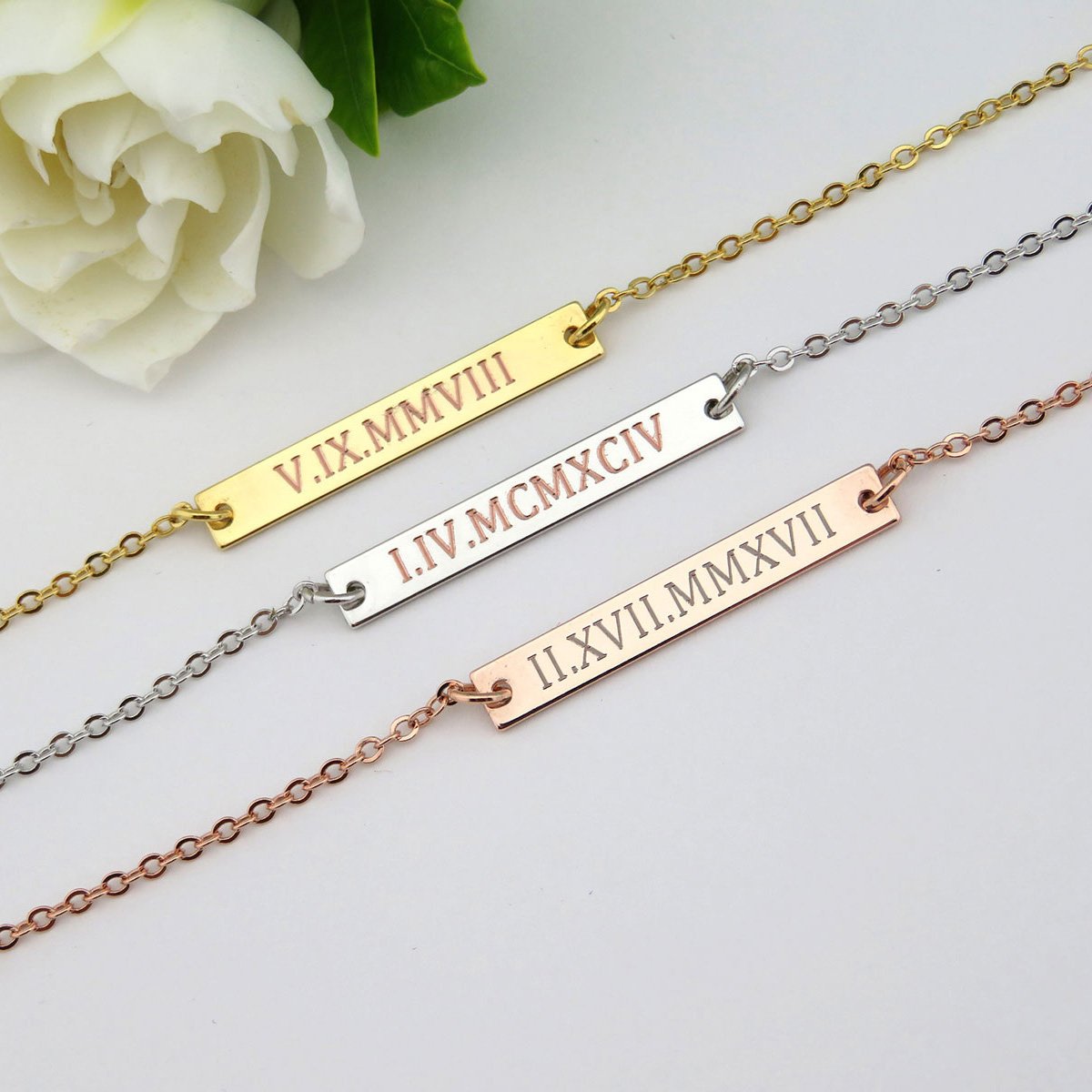 Roman Numeral Necklace Custom Roman Numeral Necklace Engraved Roman roman-numeral-necklace-custom-roman-numeral-necklace-engraved-roman