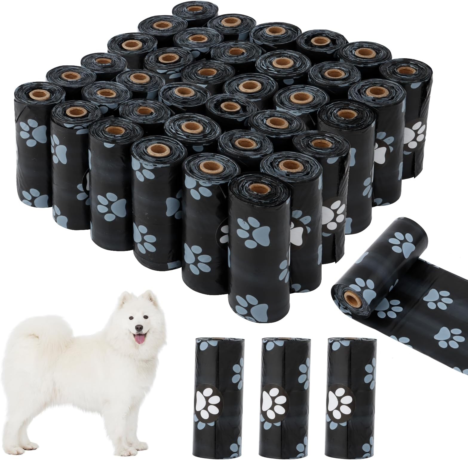 AiTodos® 600 pezzi Sacchetti Cane Cacca, Nero, Sacchetti Cane-31 * 22 cm, Materiale in ...