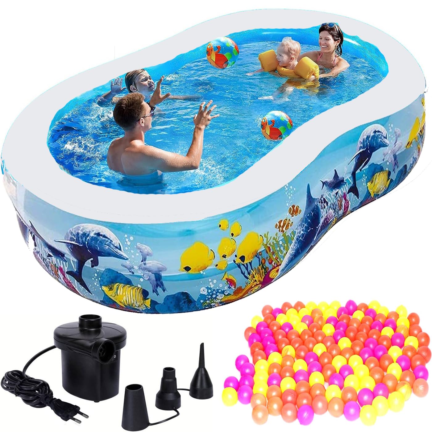 Buy Pelo Swimming Pool Inflatable Bathtub Family Swimming Pools for ...