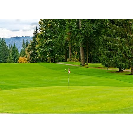Amazon.com : BELECO 7x5ft Fabric Golf Course Backdrop for Photography ...