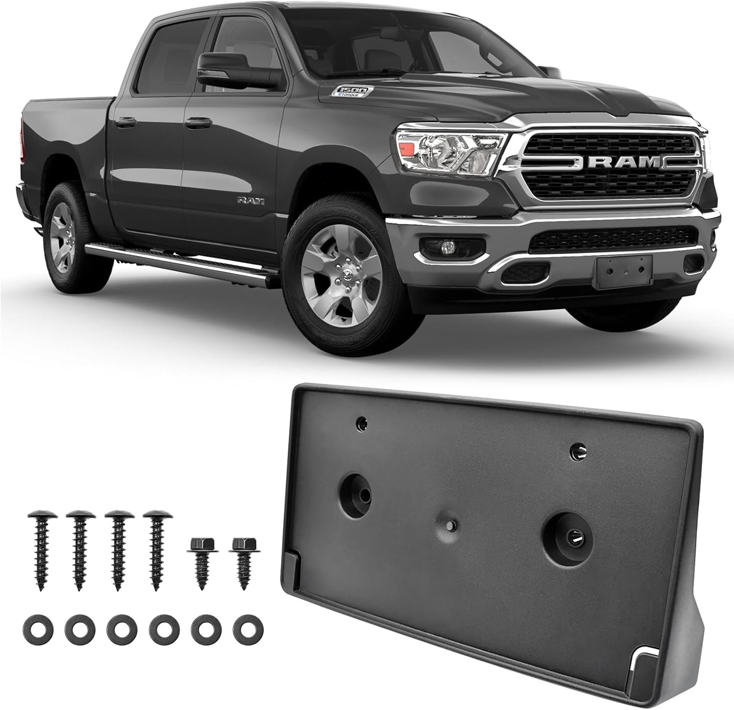 Amazon.com: Front License Plate Frame for Ram 1500 DT 2019 2020 2021 ...