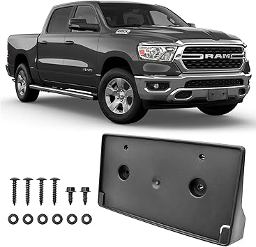 Amazon.com: Front License Plate Frame for Ram 1500 DT 2019 2020 2021 ...