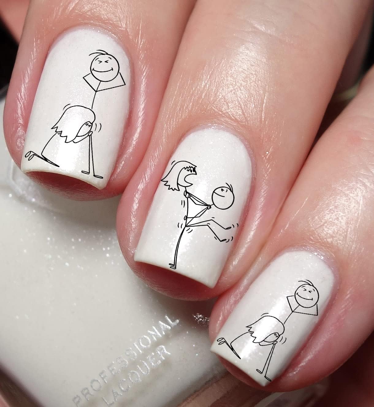 Sex Pose Nail Art Decal Sticker Beauty And Personal Care
