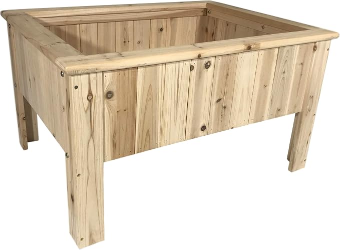 Amazon.com: Boldly Growing Cedar Raised Garden Planter Box Kit Outdoor ...