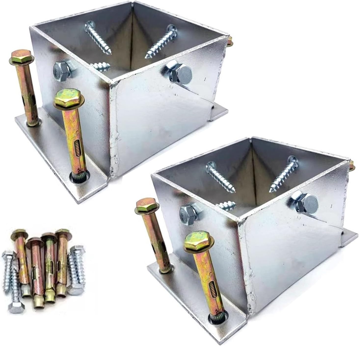 Amazon.co.jp: Post Base Wooden Fence Post Anchor Base 2x2 3x3 4x4 5x5 ...