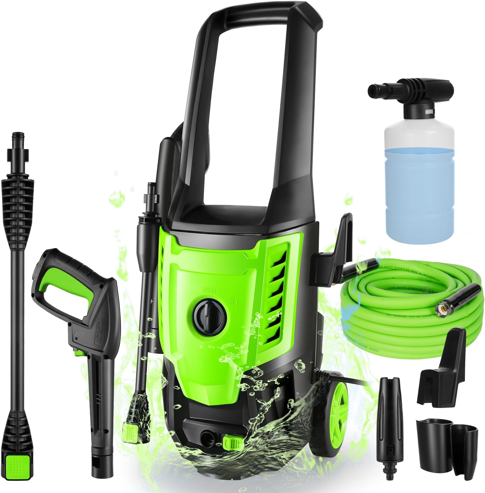 Amazon.com : Pressure Washer,Suyncll Electric Power Washer 2.5GPM High ...