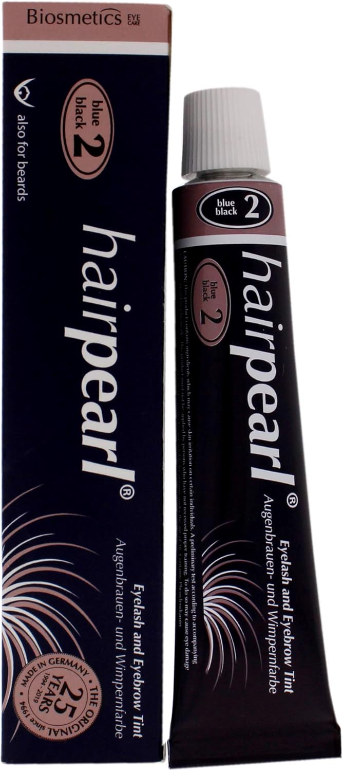 Hairpearl Intensive Cream Hair Dye - Blue Black Unisex Hair Color 0.68 ...
