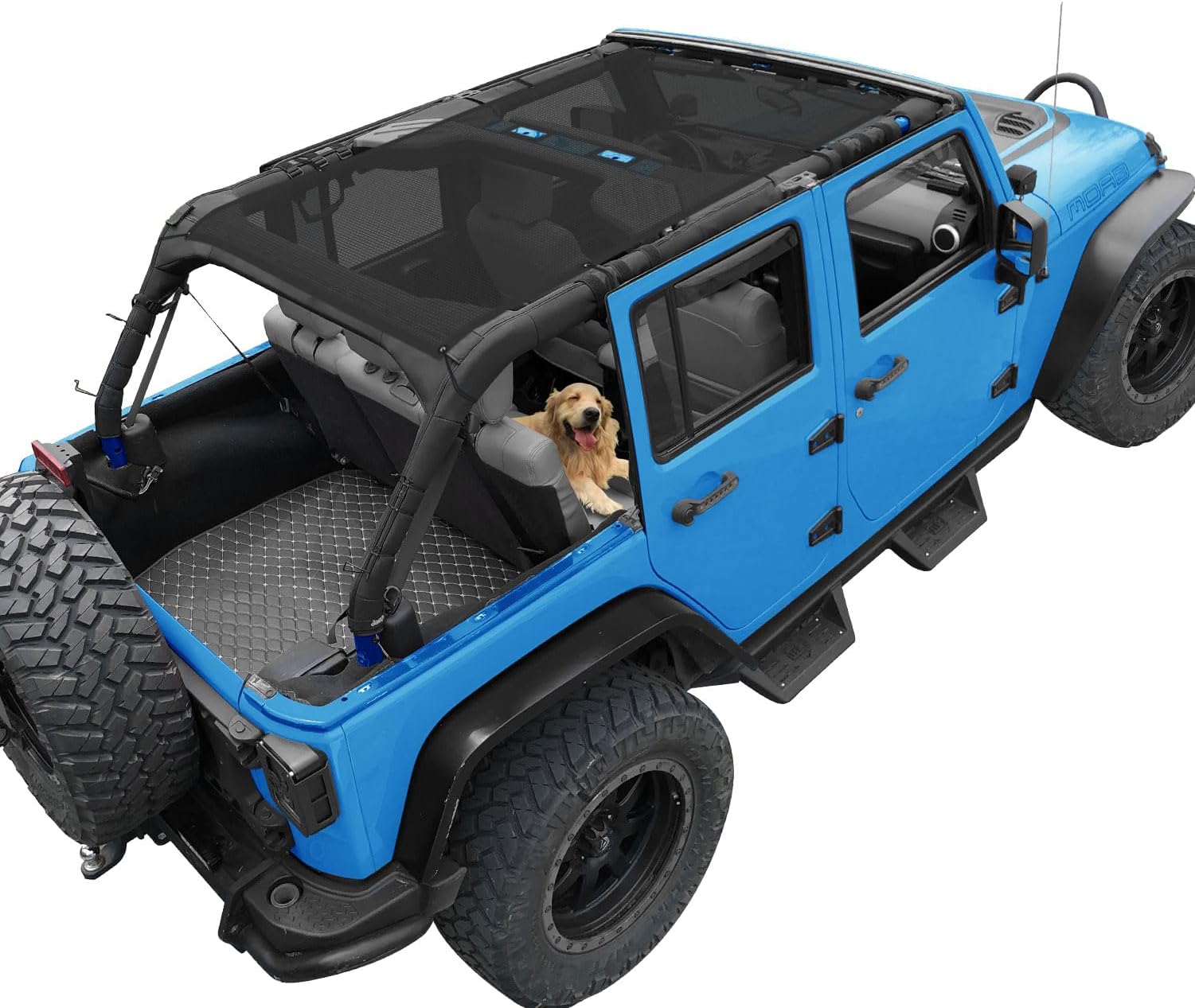 Amazon.com: Coverspec JK Sun Shade Top Compatible with Jeep Wrangler ...