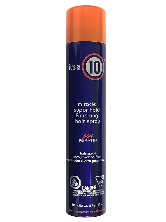Amazon.com : It's a 10 Haircare Miracle Super Hold Finishing Hair Spray ...