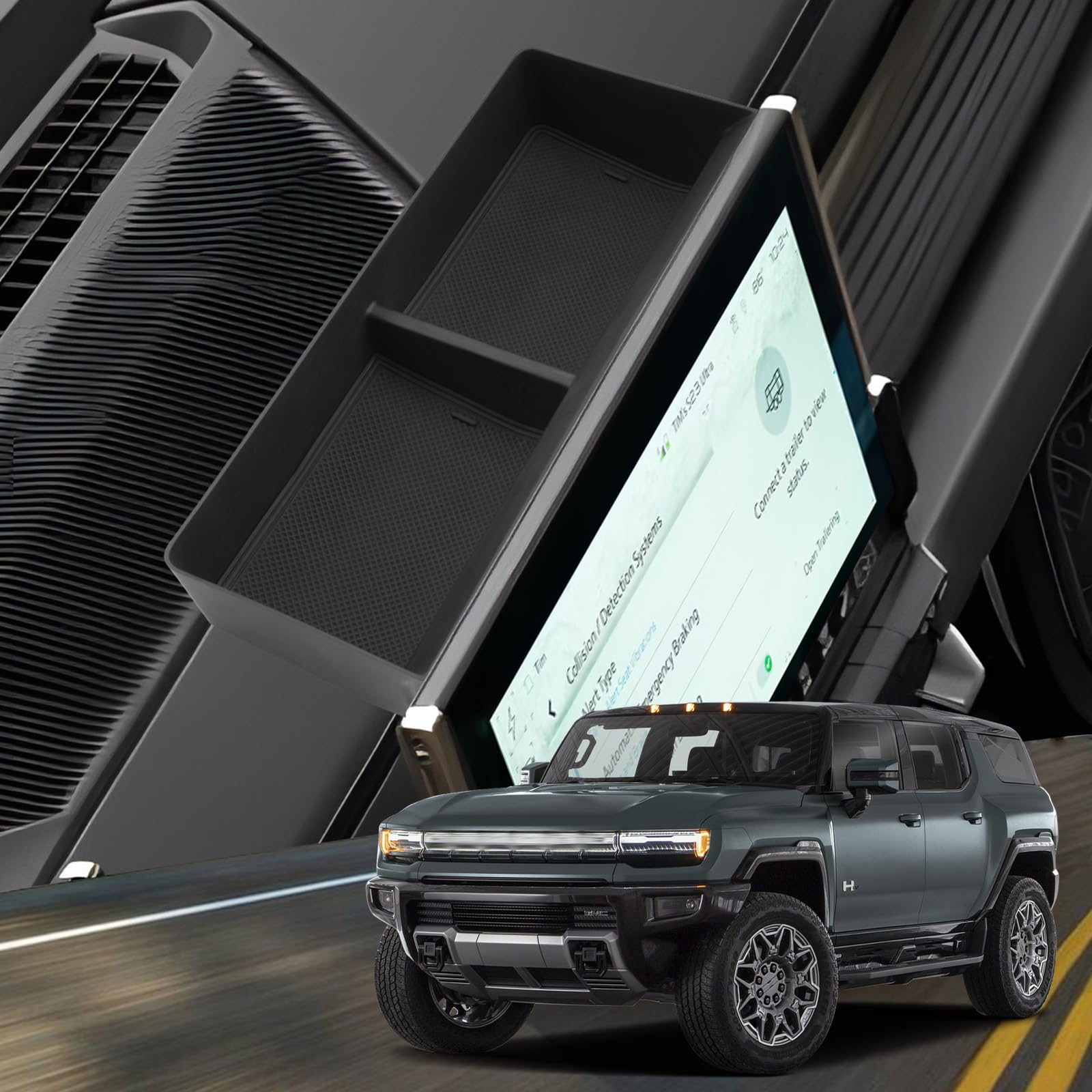 Buy Compatible with 2025 Hummer EV Accessories Dashboard Organizer 2025 ...