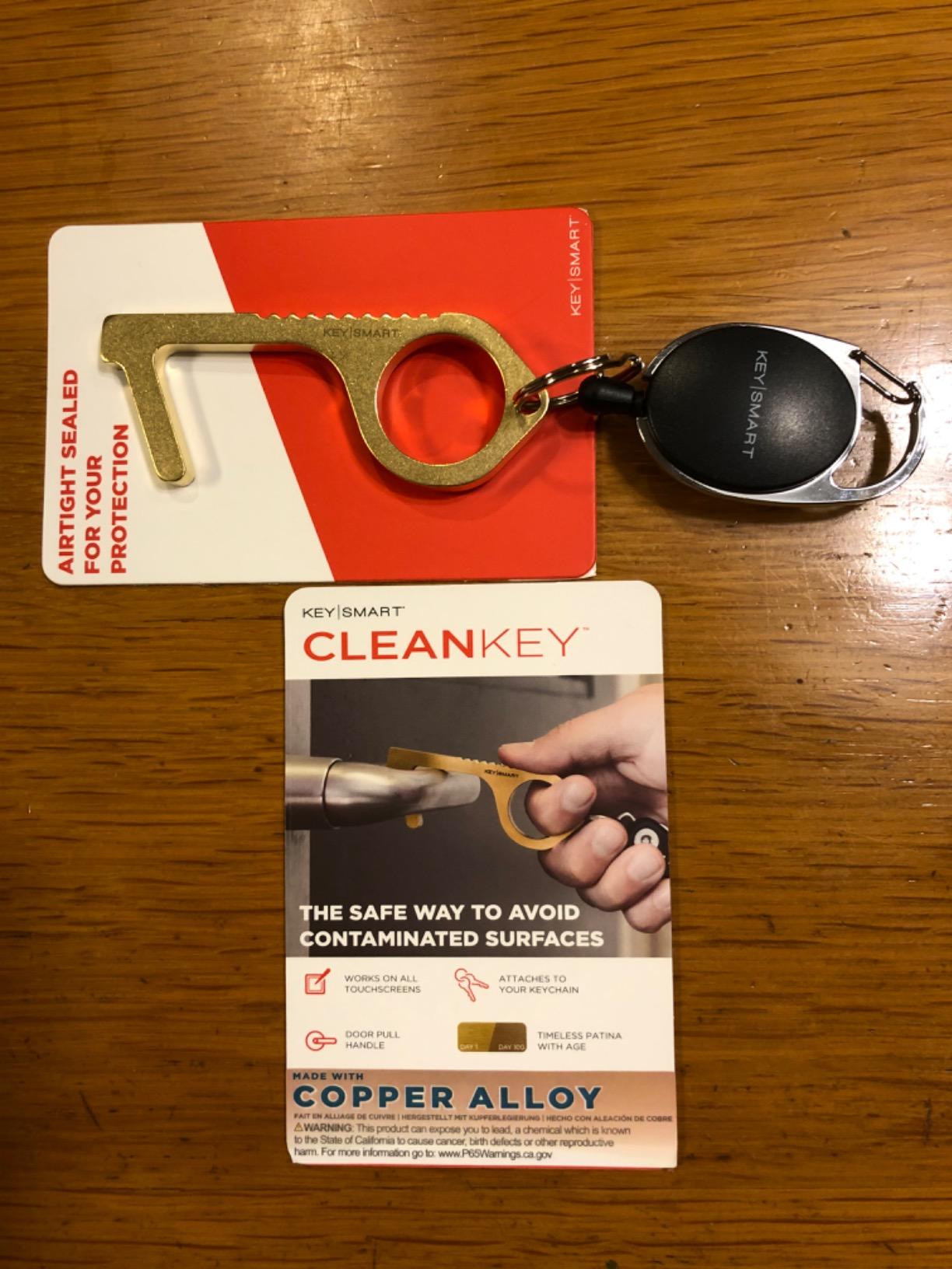 Amazon | KeySmart CleanKey - 真鍮製ハンドツール ドアオープナー (3個入り) | ドア用金物