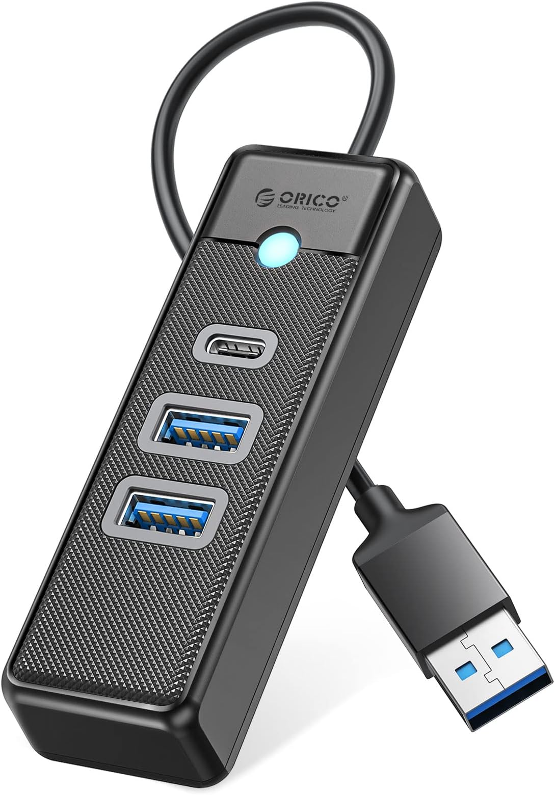 Hub USB 3.0, Orico 3 Port Splitter USB, Adaptateur USB avec 2 USB A, 1 ...