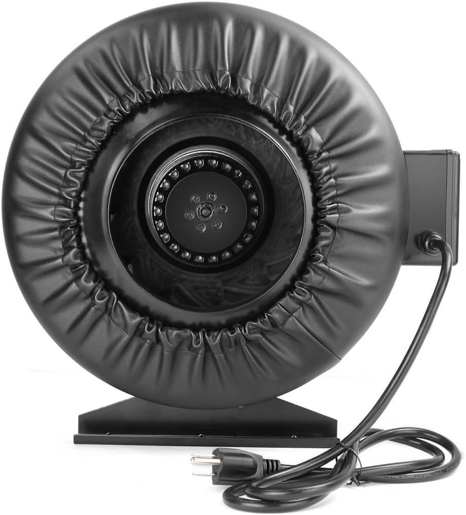 XtremepowerUS Electric Ventilation Inline Duct Fan (440 CFM) Exhaust ...