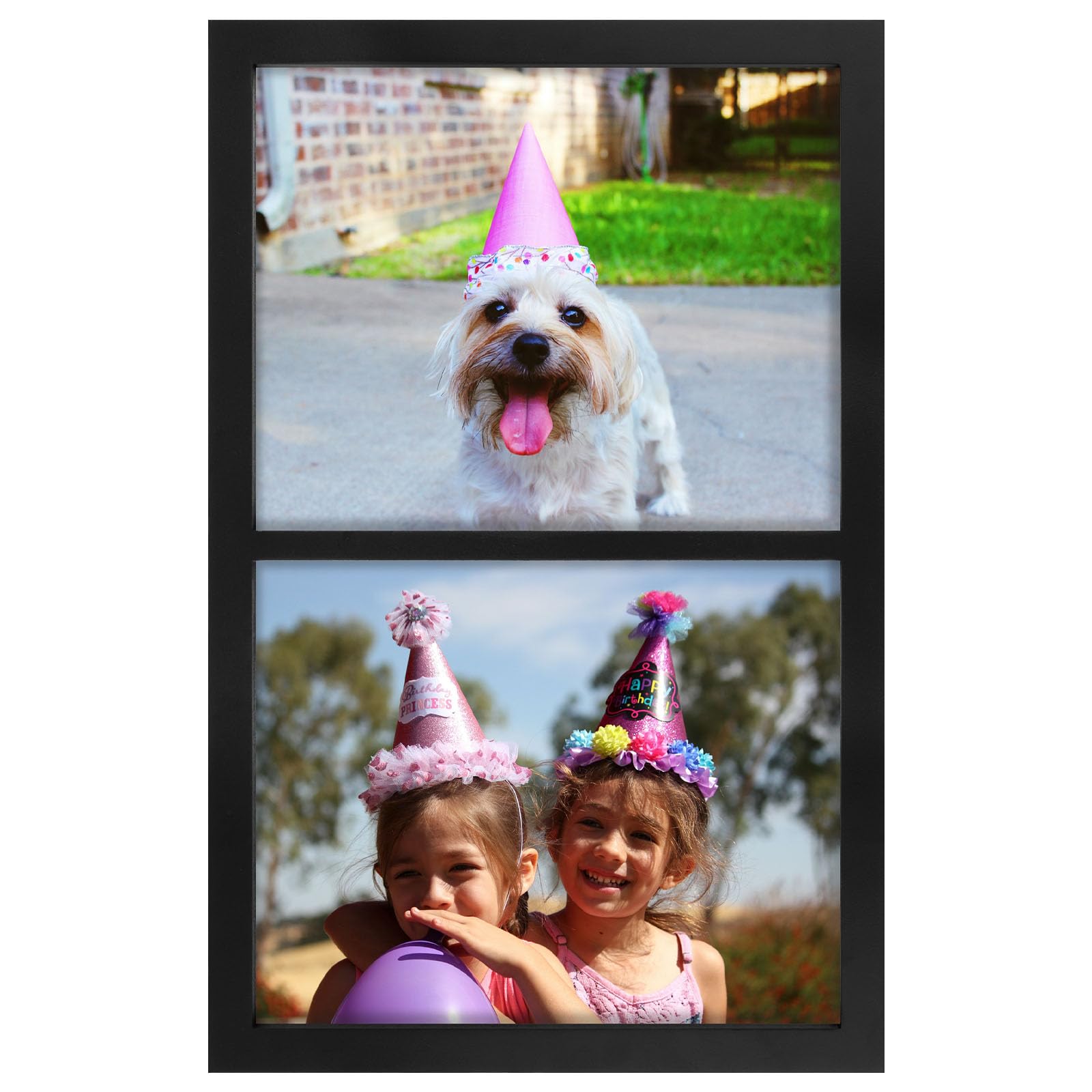 Amazon.com - Golden State Art 8x10 Double Picture Frame - Balck Picture ...