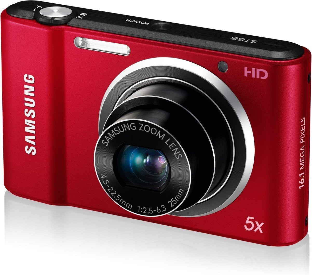 Amazon.com : Samsung ST66 16 MP Compact Digital Camera - Red (EC ...
