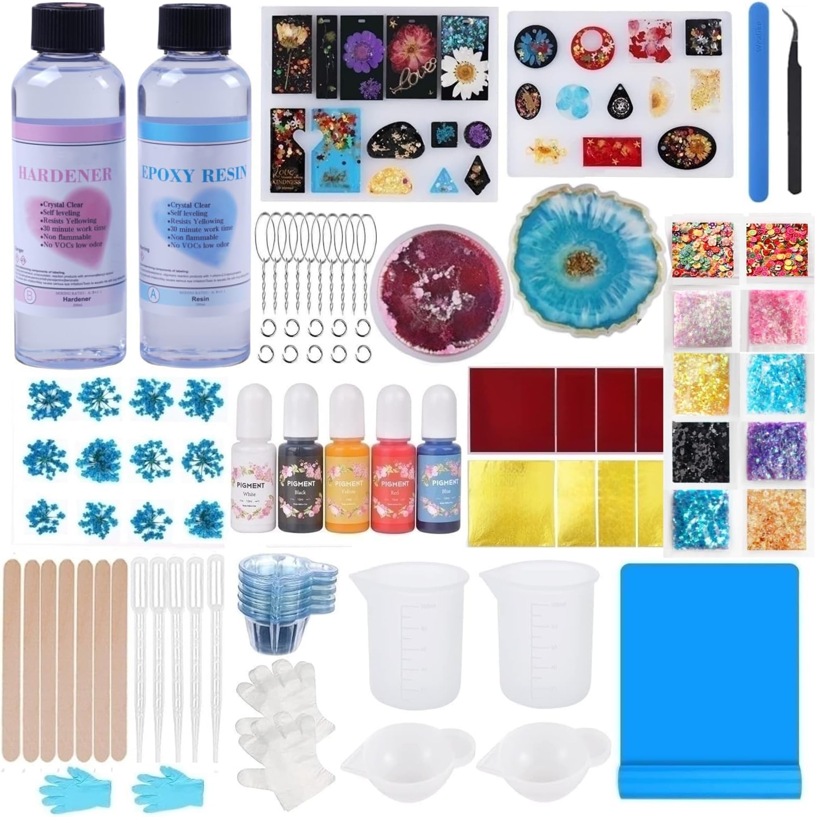 Mouldd at Home Resin Coaster Craft Kit for Adults - Make 10 Drinks ...