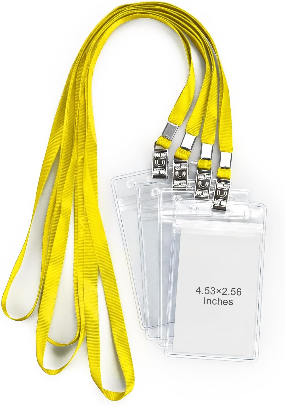 50/50 Tickets 50 Pack Large Ticket Badge Holders With Lanyards - 4x8 ...