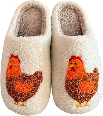 Amazon.com | USSOLYW Dachshund Slippers for Women Chicken Slippers for ...