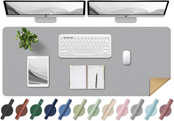 Amazon.com : BLESWIN Large Desk Pad, 47.2'' x 23.6'', Office Desk Mat ...