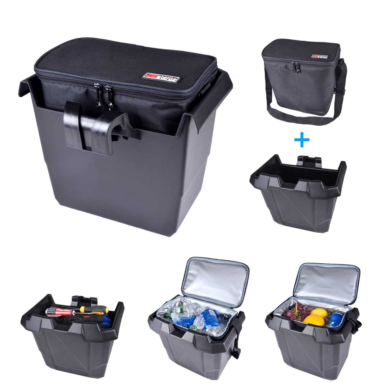Snapklik.com : Defender Center Under Seat Storage Box/Cooler, 2 In 1 ...
