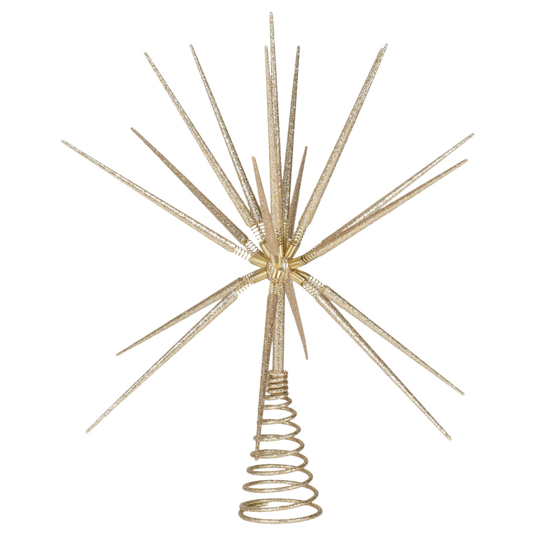 Amazon.com: Roman 133174 Gold Burst Tree Topper Spikes on Spring, 15 ...