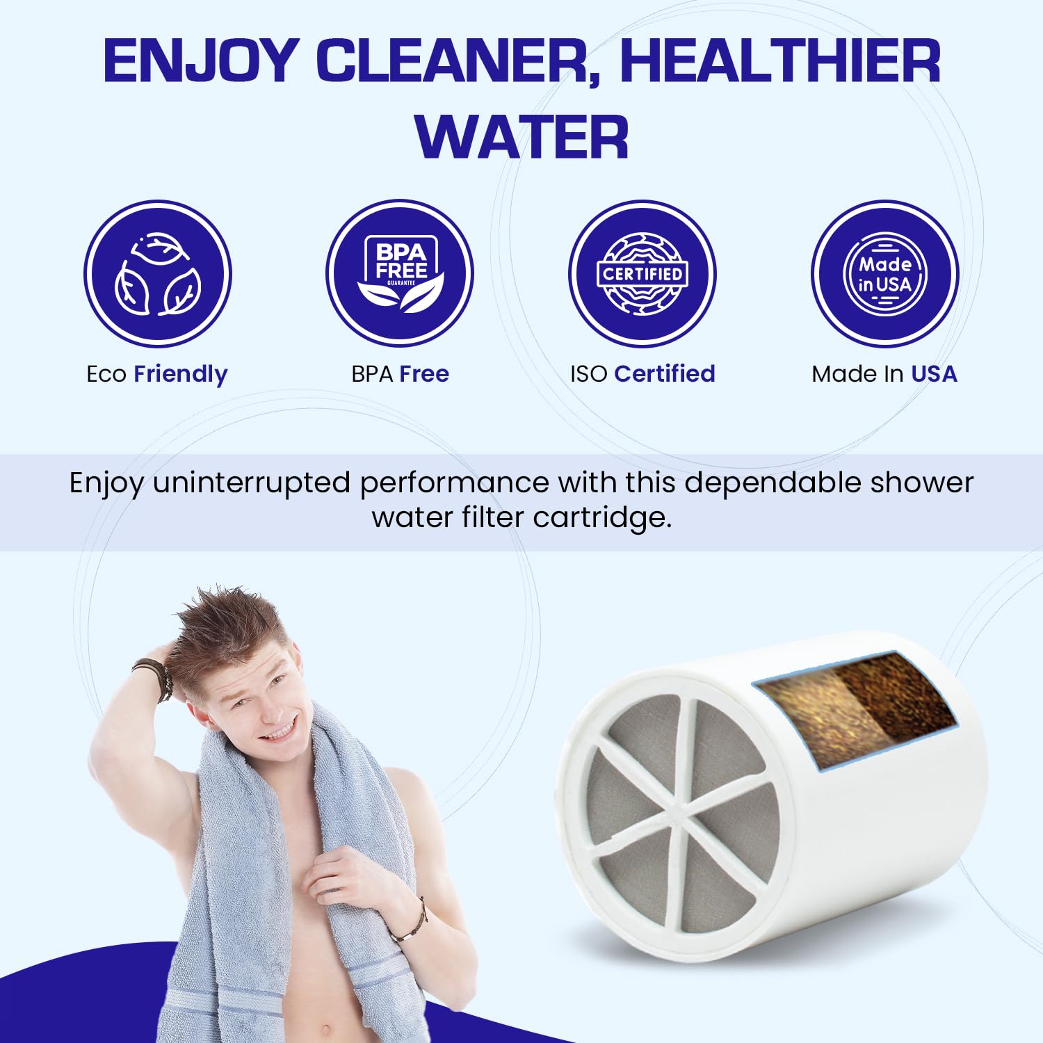 Crystal Quest Replacement Filter Chlorine Removal Crystal Quest Shower ...