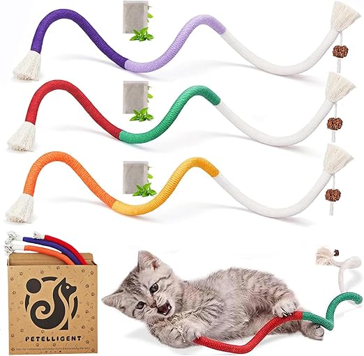 Petelligent Bent Cat Rope Toys - Engaging Playtime for Cats