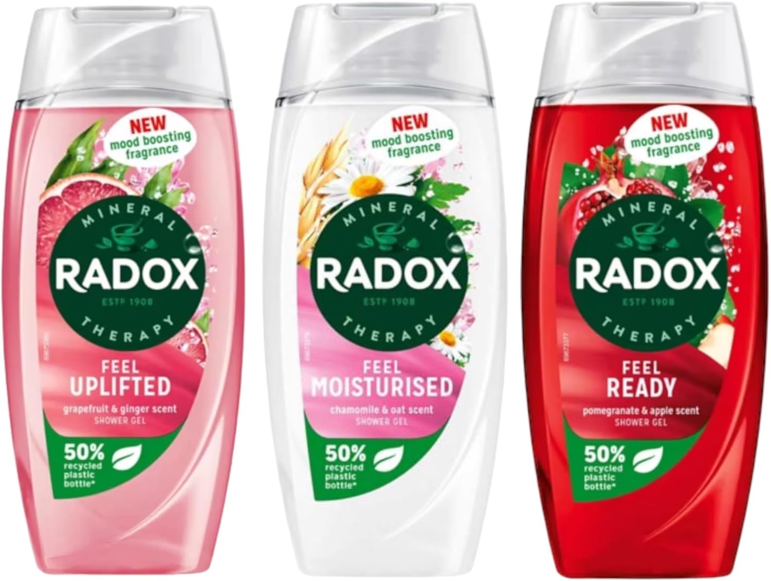 Radox Shower Gel Bundle For Everyday Use | 1x225ml Feel Uplifted ...