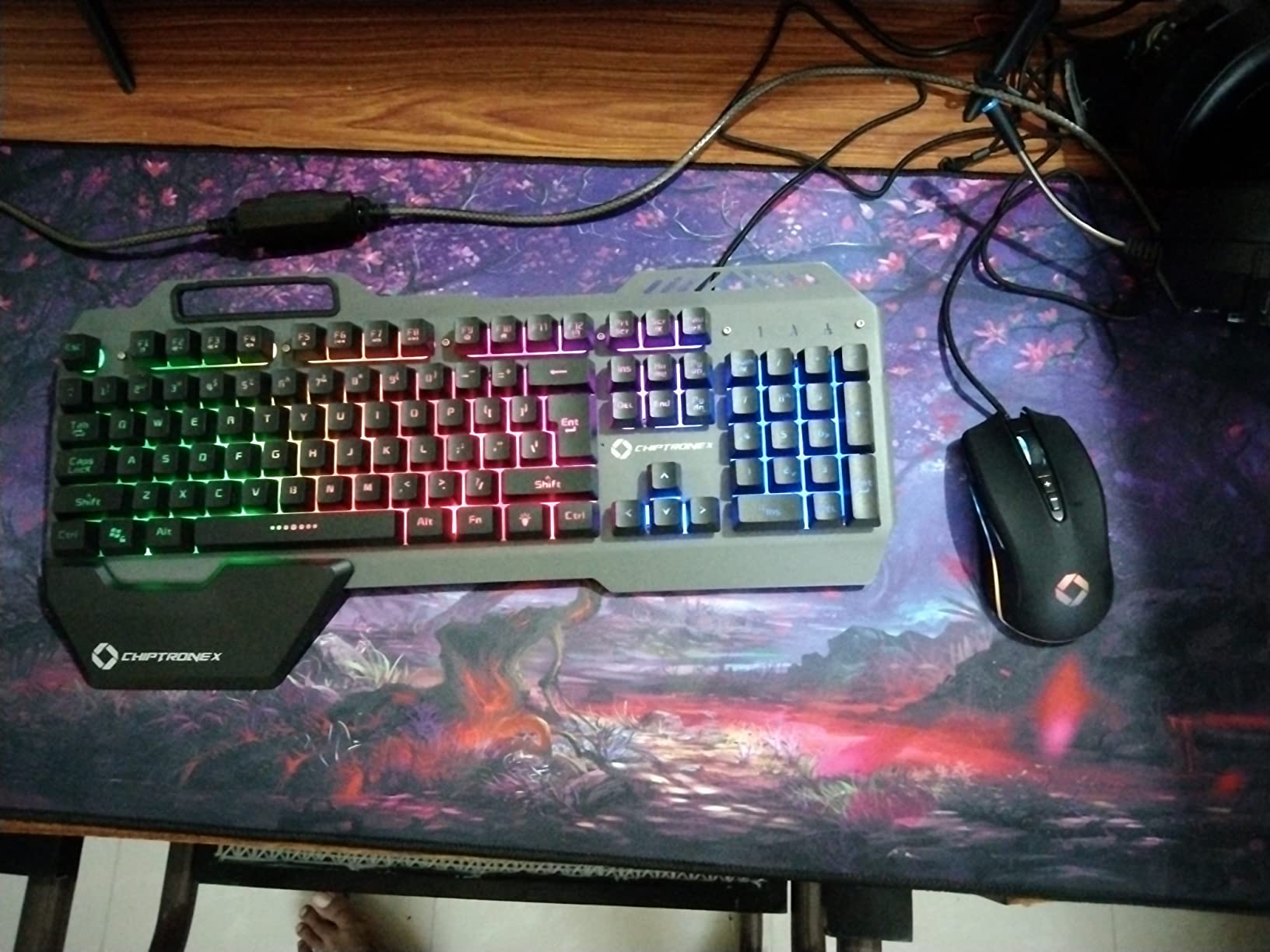 Amazon.in: Buy CHIPTRONEX Rage X Gaming Backlit Wired USB Keyboard and ...