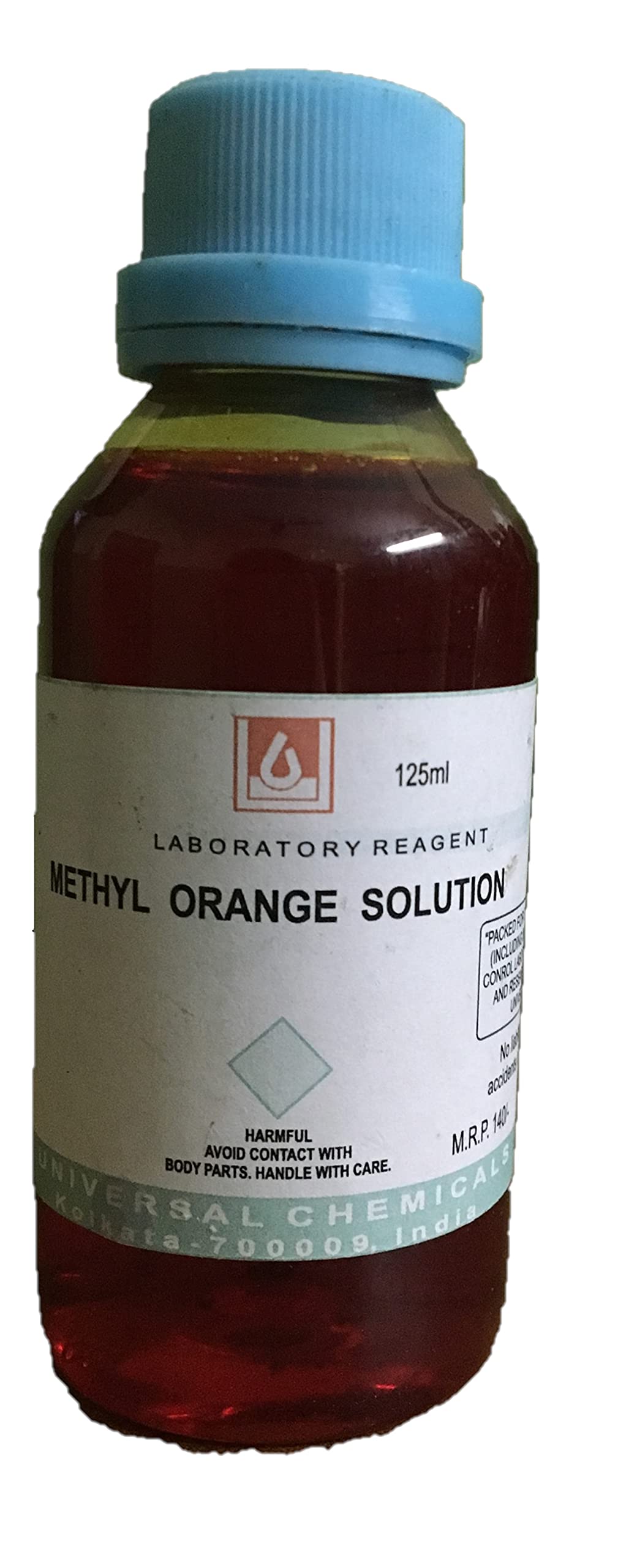 Methyl Orange Ph Indicator Solution 125ml Universal Chemicals ...