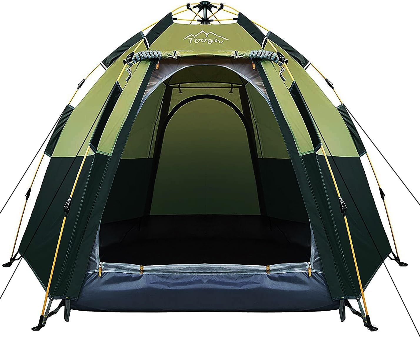 2-3 Person Camping Tent 60 Seconds Easy Quick Set Up Tent Waterproof Pop Up Dome Family Hexagon ...