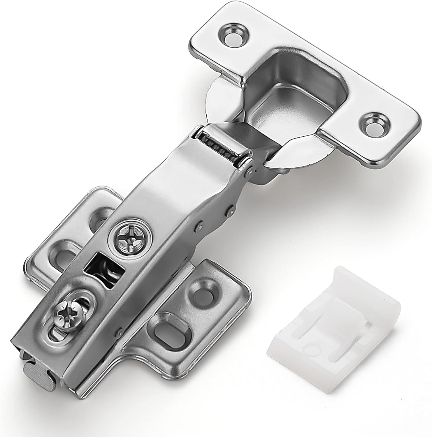 Ravinte 4 Pack European Full Overlay Cabinet Hinges & 10 Pack Hinge ...