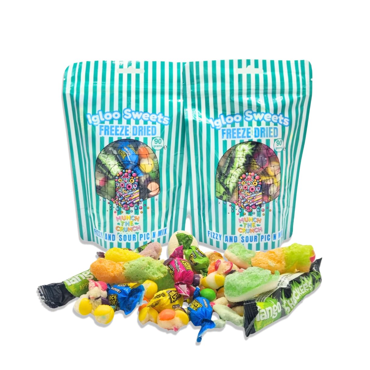 FREEZE DRIED FIZZY & SOUR PIC N MIX 90g (Pack of 2) - Freeze Dried ...