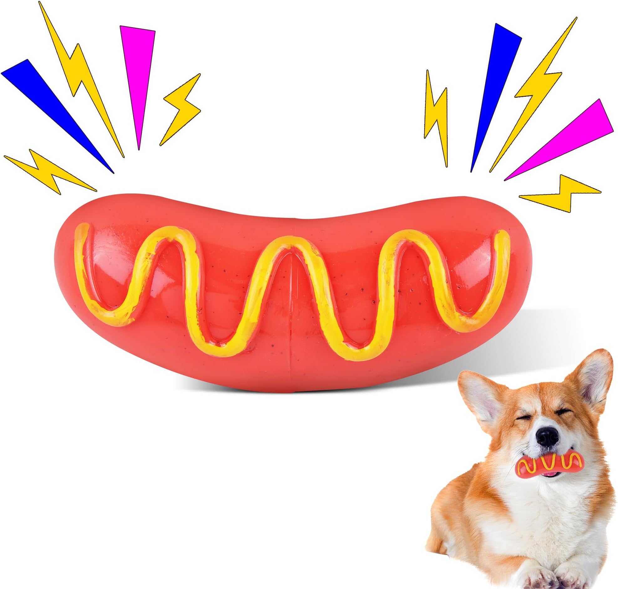 Pet Supplies : Amazing Pet Products Latex Dog Toy, Hot Dog : Amazon.com