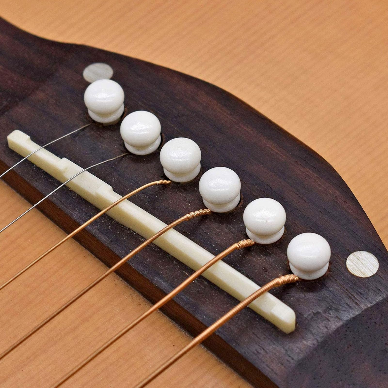 Snapklik.com : Acoustic Guitar Bone Bridge Saddle, 6 String Acoustic ...
