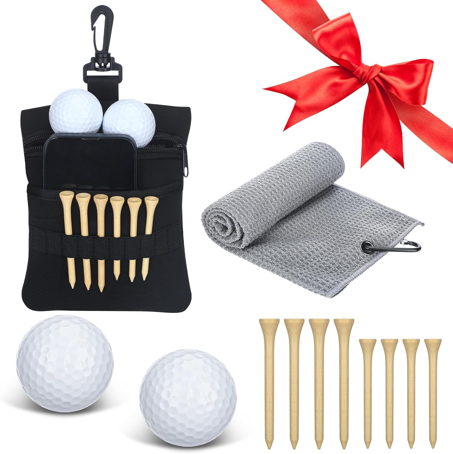 Amazon.com : Realspring 12 Pcs Christmas Golf Gifts Set Include 1 Golf ...