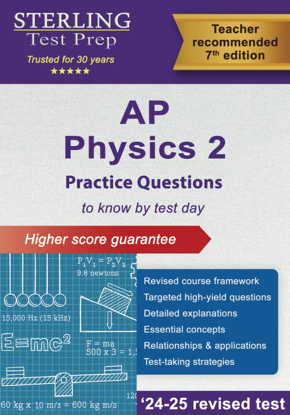 Amazon.com: AP Physics 2 Practice Questions: AP Physics 2 High-Yield ...