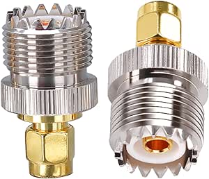 TUOLNK SMA PL259 Adapter - Male SMA to PL-259 Female UHF Coax Connector for CB Radio - 2PCs ...