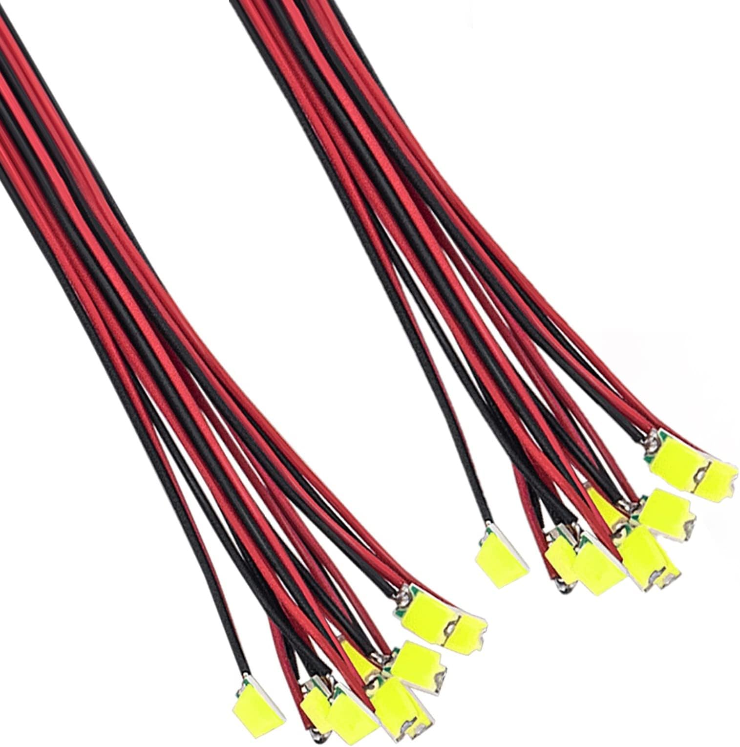 Amazon.com: EDGELEC 20pcs 0402 0603 0805 1206 Pre Wired SMD LED Light ...