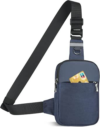 BROADREAM Small Sling Bag Cross Body Chest Shoulder Bag for Men Women ...