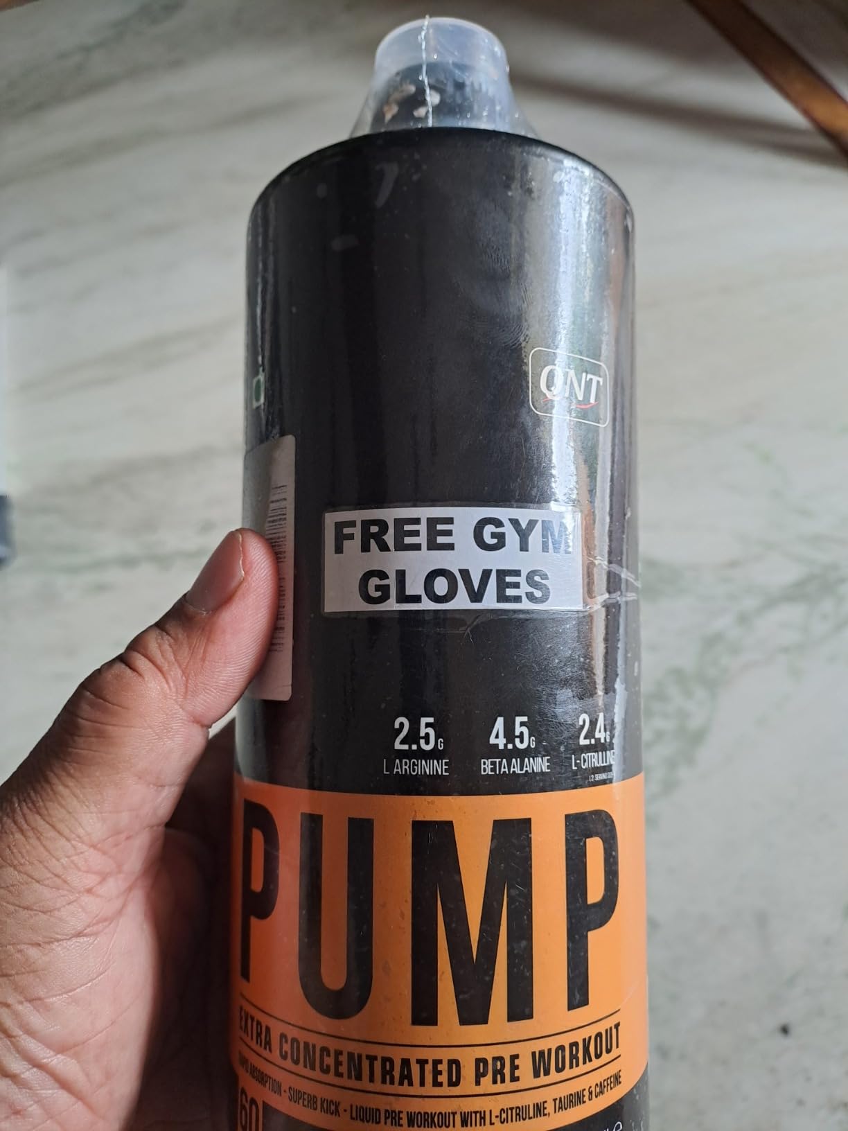 QNT PUMP Explosive Liquid Pre-Workout | Orange Flavor, 450 ML | Pre ...