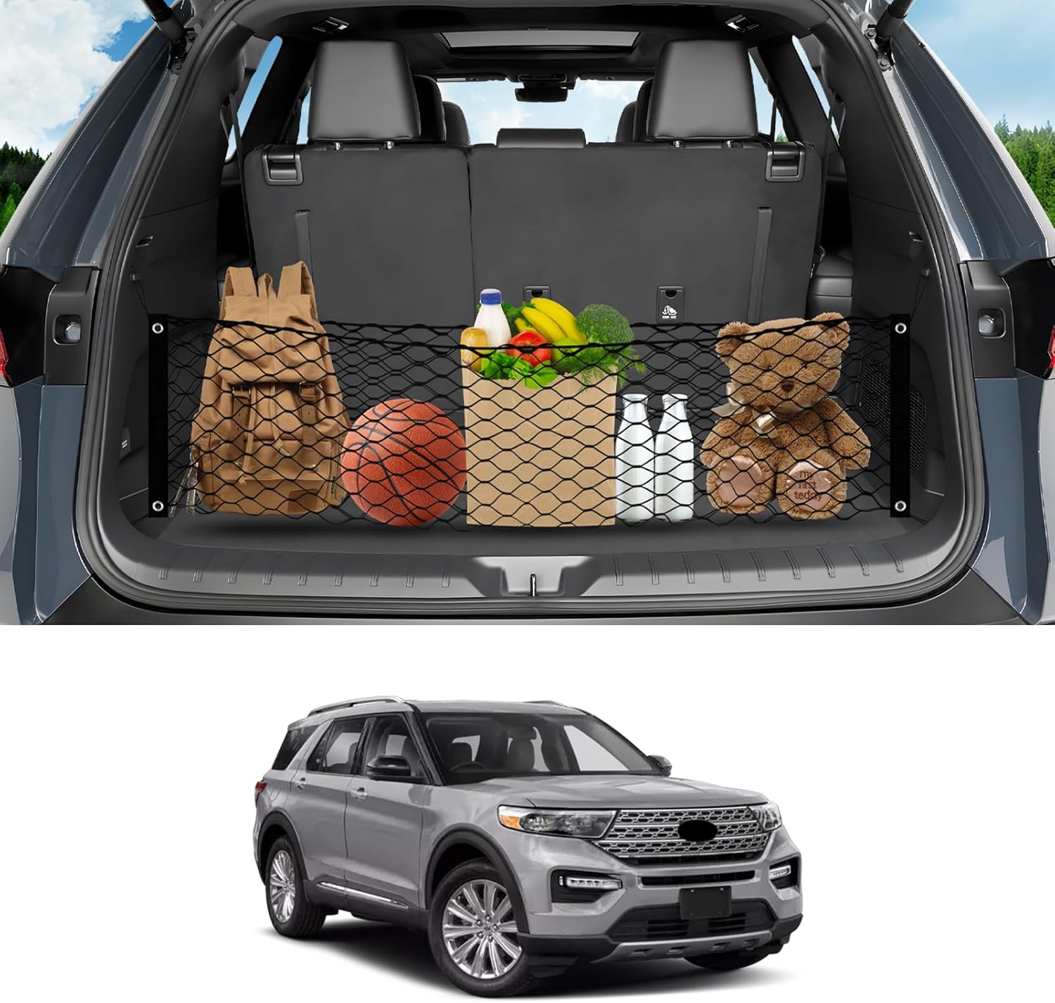 Amazon.com: Karltys Envelope Style Cargo Net for Ford Explorer 2025 ...