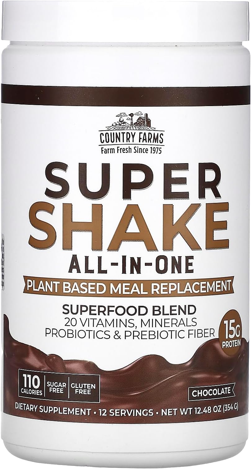 Amazon.com: Country Farms All-in-One Super Shake Meal Replacement 15g ...