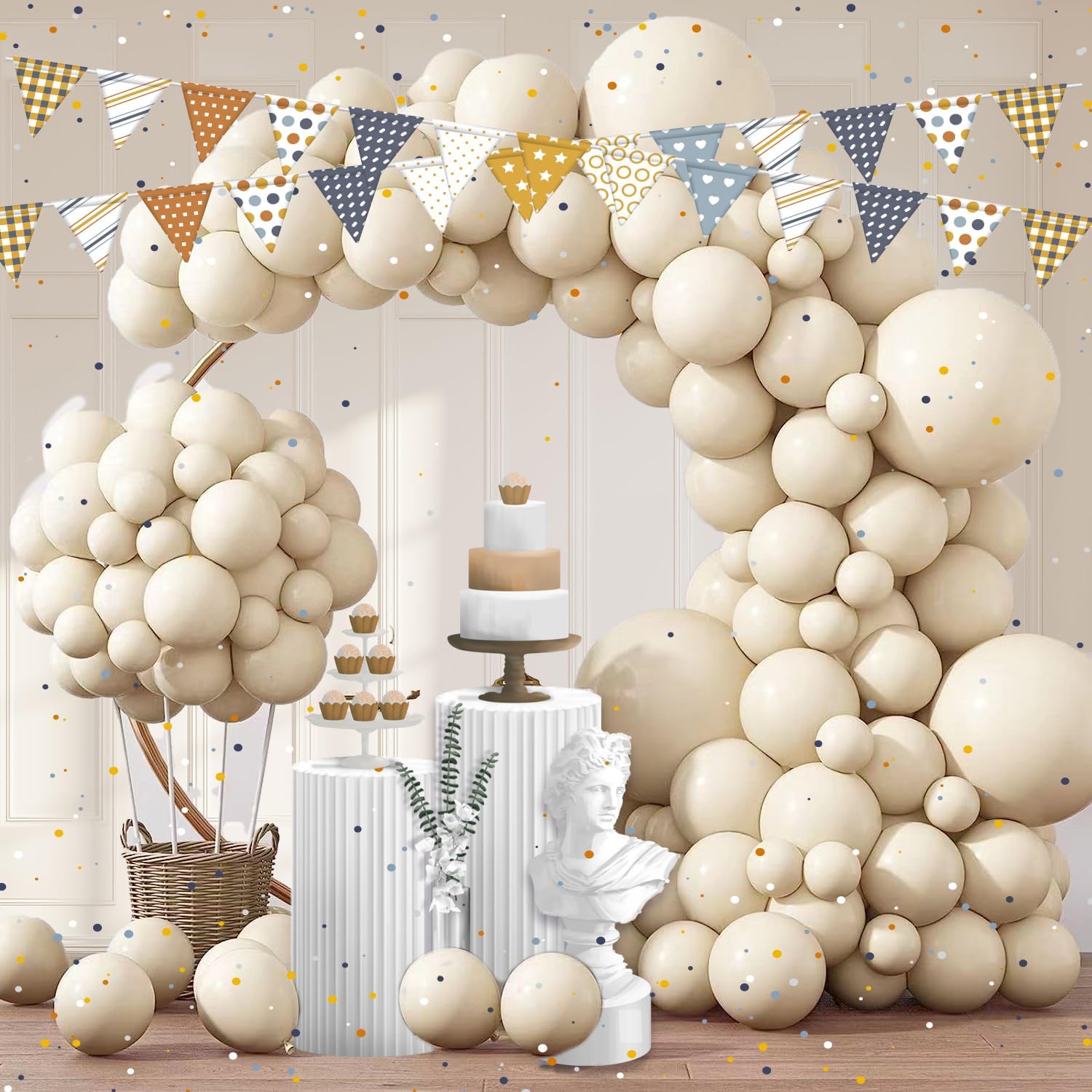 Amazon.com: 139PCS latex balloon sets, Party Decoration Birthday Gender ...