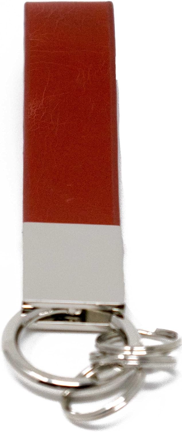 Amazon.com: Brick Red Leather Rings Quick Release, Pull Apart Valet ...