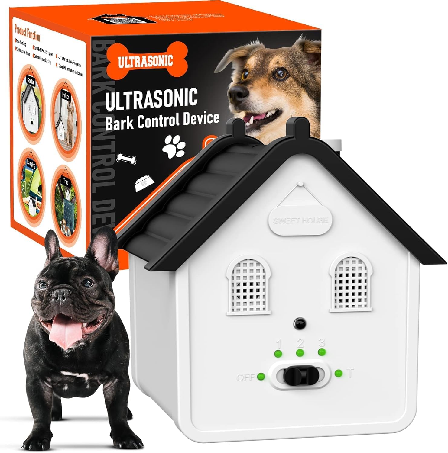 Amazon.com: Humutan Anti Barking Device, 2 in 1 Ultrasonic Dog Barking ...