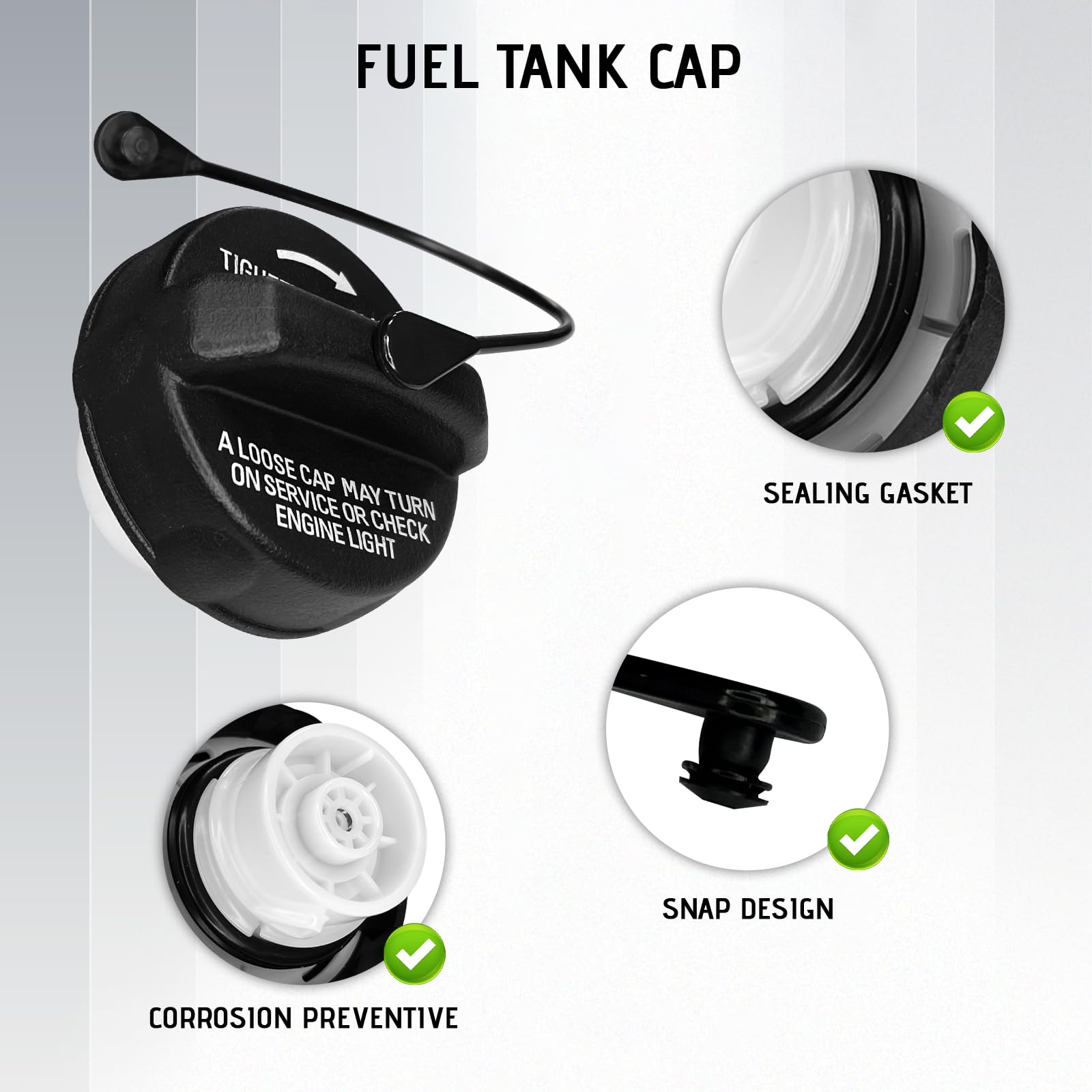 Snapklik.com : QBOONPT Gas Cap Replaces #52030377AB 5278632AG ...