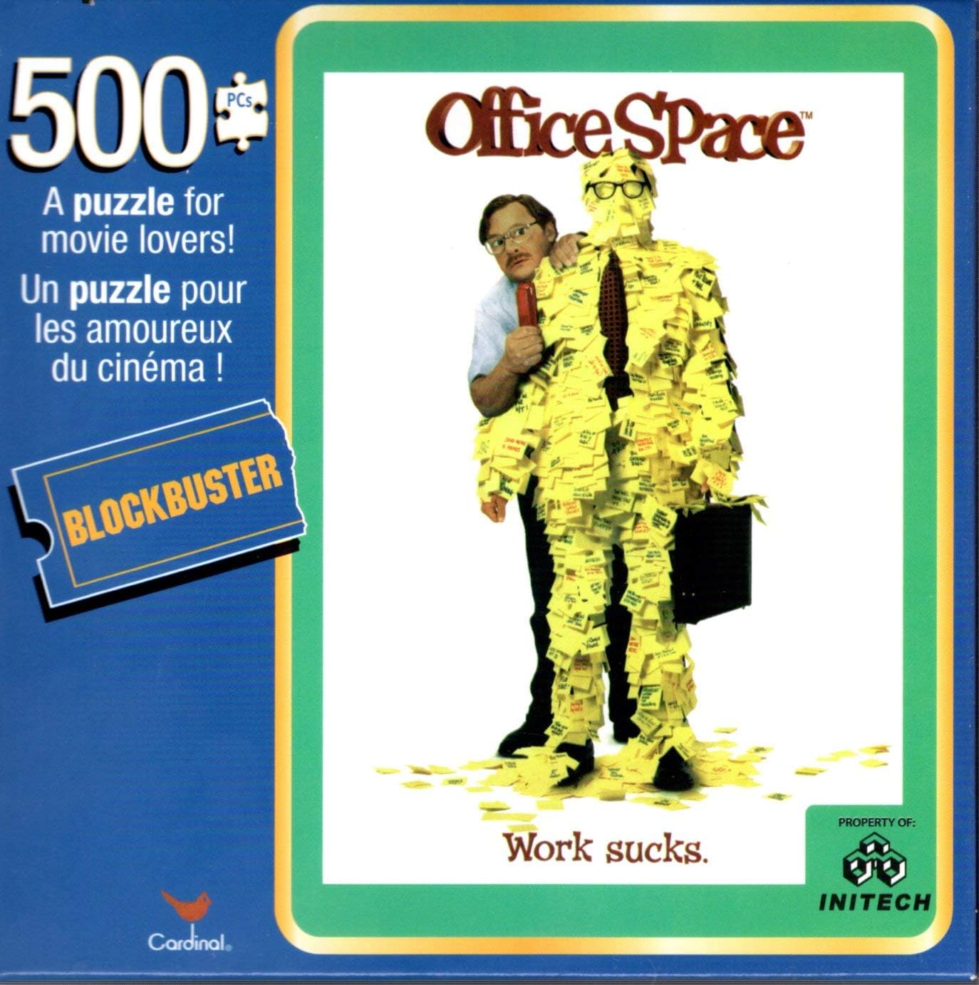 Amazon.com: Blockbuster Office Space (Classic Movie) - 500 Pieces ...