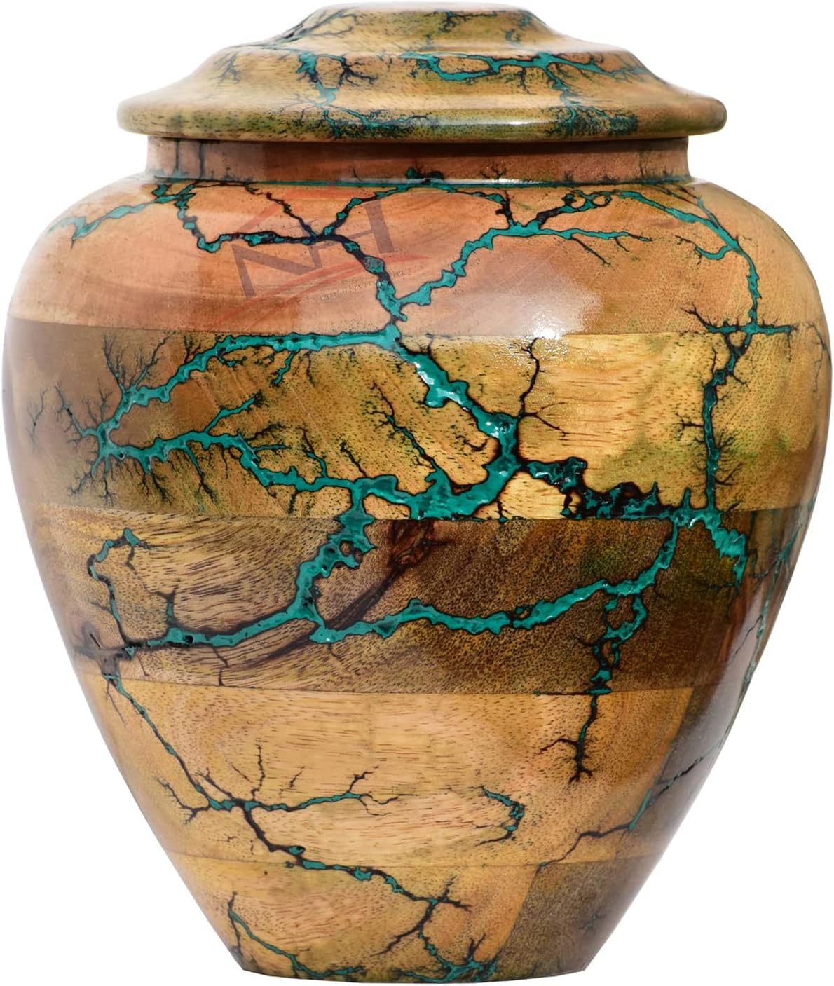 Amazon.com: Handmade Wooden Urn Box Lichtenberg Figure Resin Urn ...