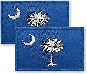 Amazon.com: Overdecor South Carolina Flag Patch Tactical Military Patches - Hook and Loop ...